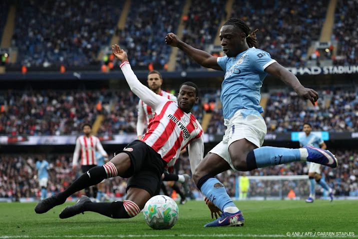 Man City blijft in titelrace na 3-0 zege op Brentford