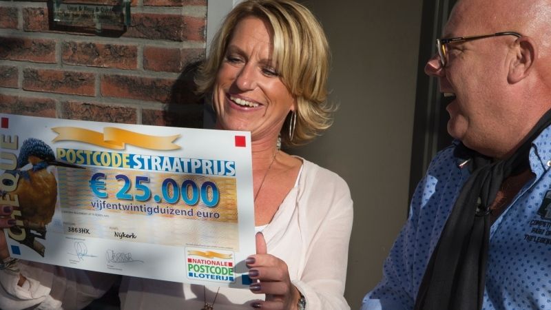 125.000 euro gewonnen in de Postcode Loterij