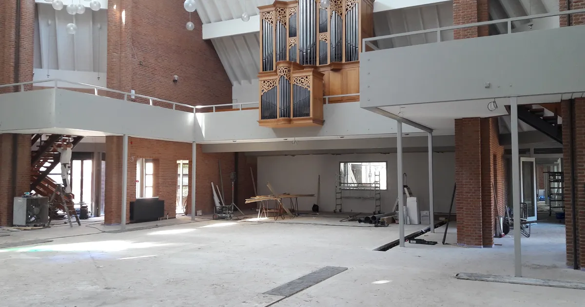 Verbouwing Kruiskerk op schema