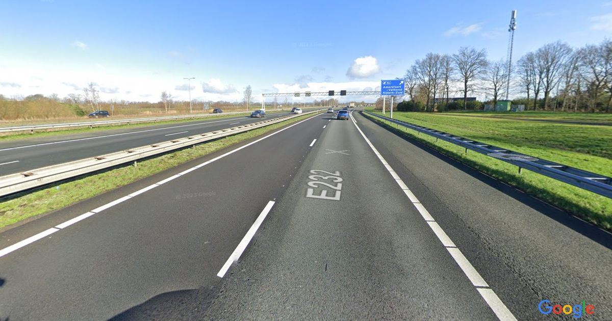 A28 dicht tussen knooppunt Hoevelaken en Nijkerk-Zuid