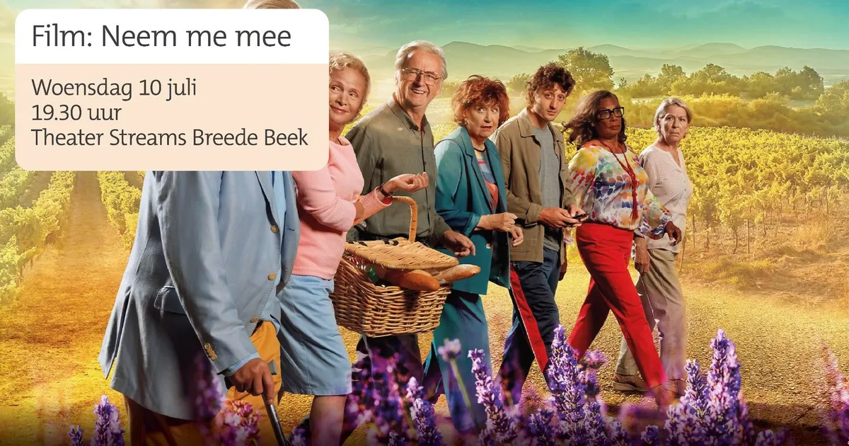 10 juli: De film ‘Neem me mee" in theater Streams Breede Beek