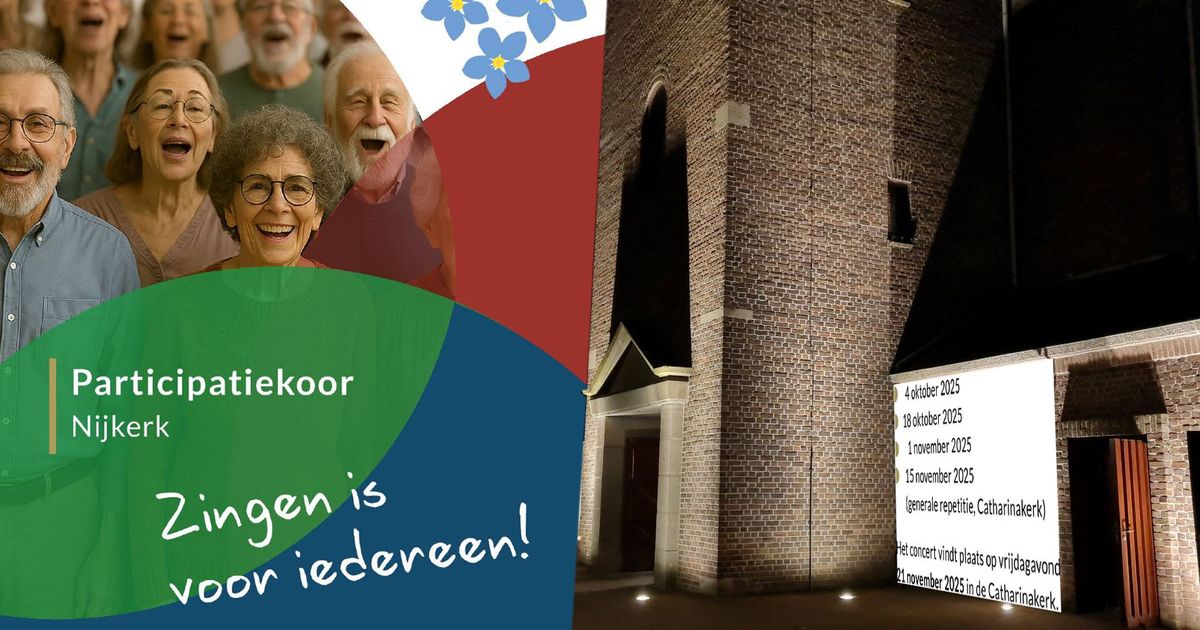 21 november: Samen zingen, samen stralen – het Participatiekoor in concert