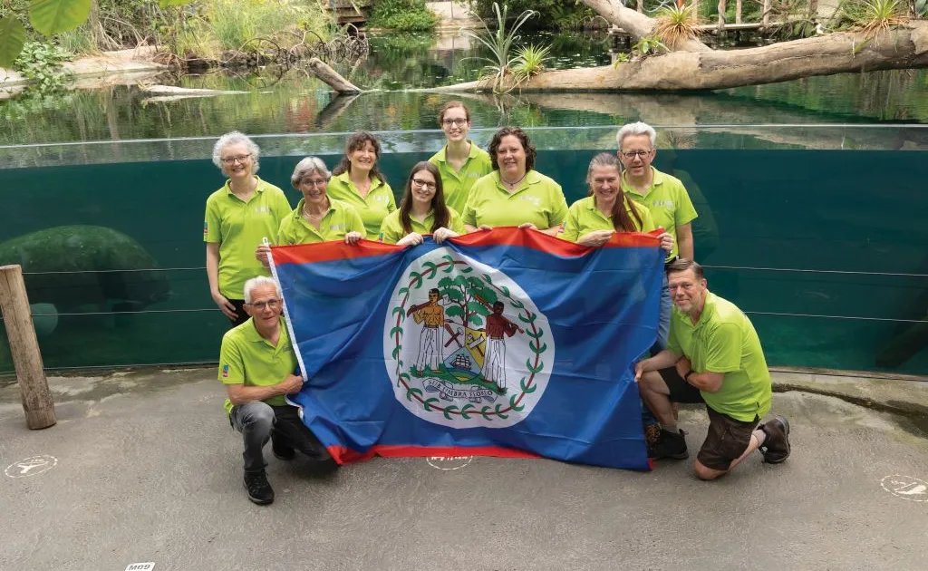 Vrijwilligers Burgers’ Zoo steunen zeekoeien in Belize