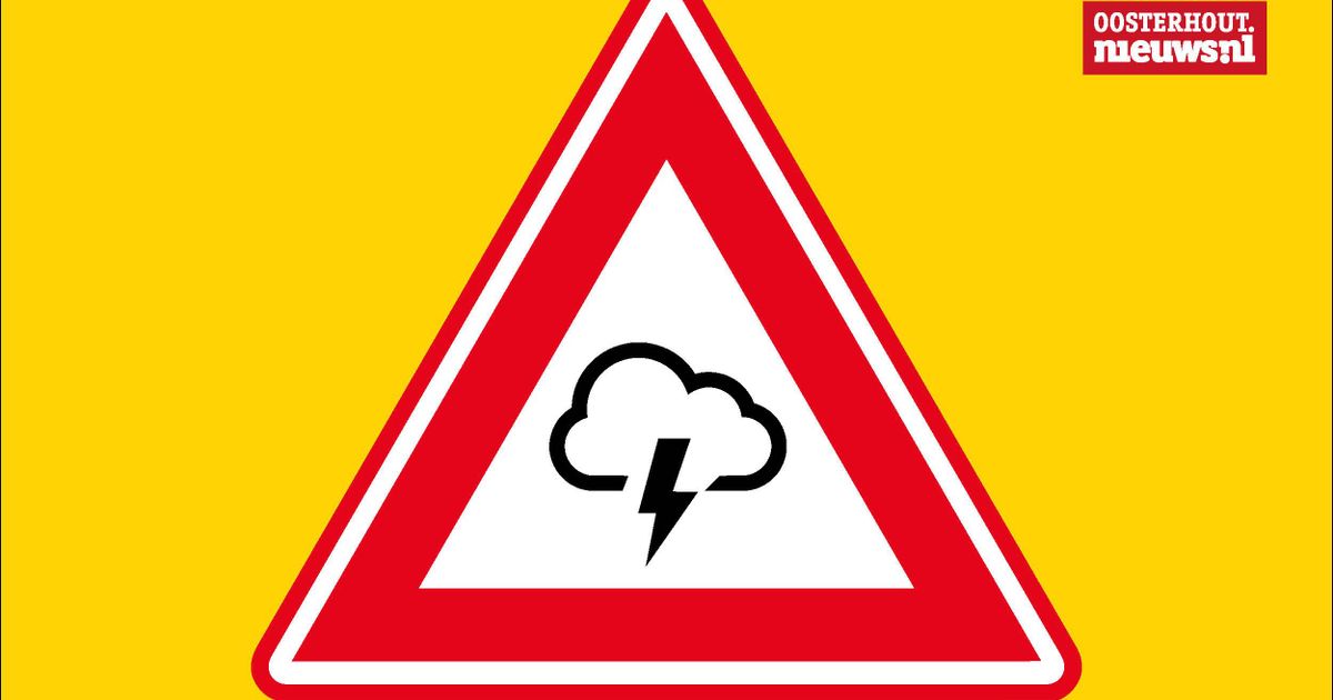 Einde van de dag code geel voor onweer