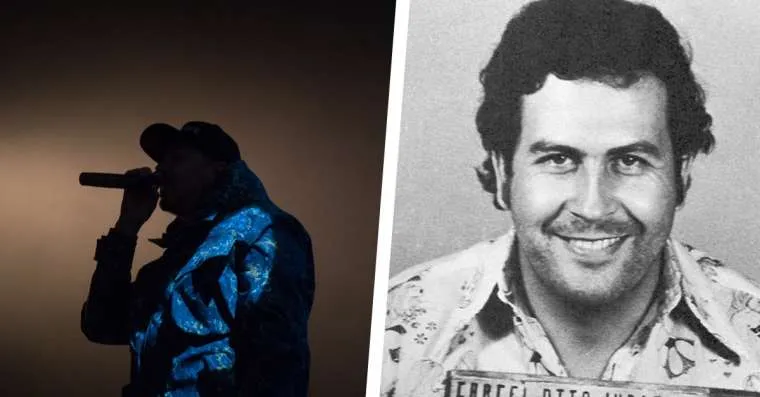 Rapper voor 10 miljoen aangeklaagd door familie van Pablo Escobar (VIDEO)