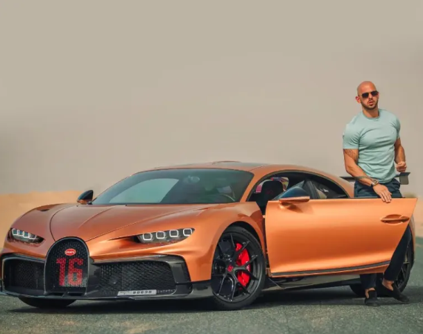 Andrew Tate is in Nederland en geeft zijn Bugatti Chiron een upgrade