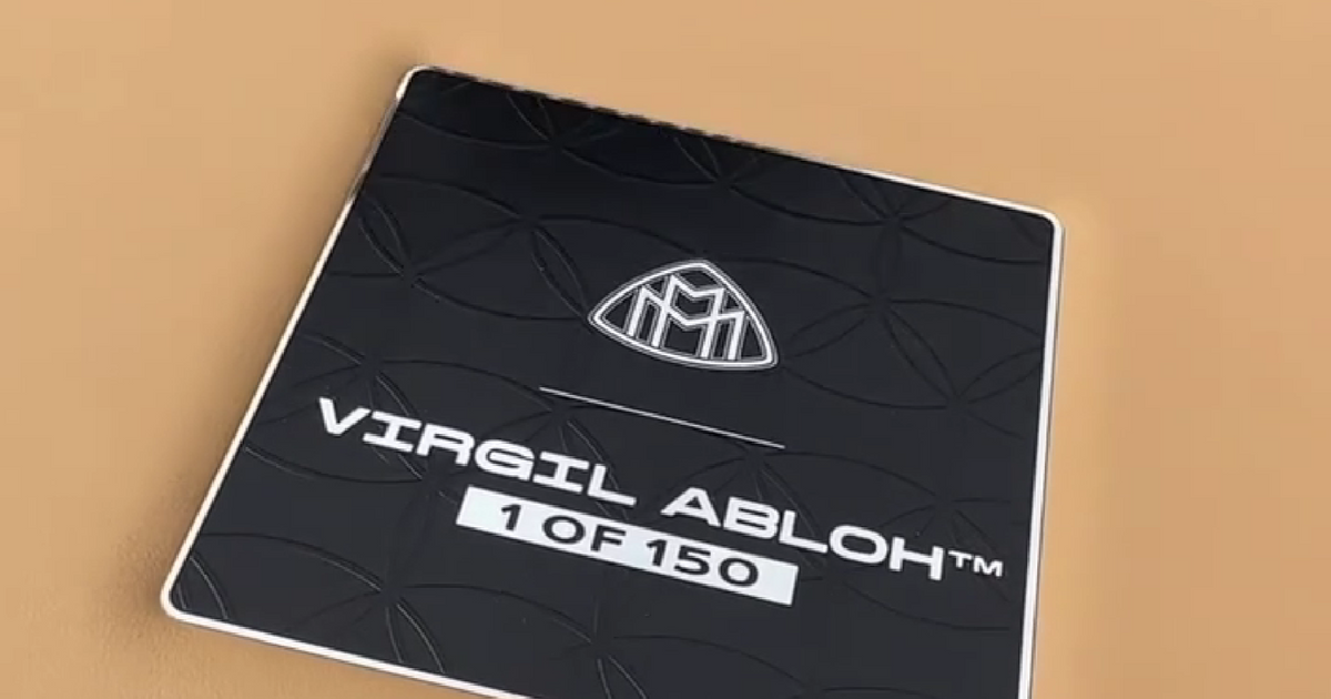 Lil Baby showt zeer zeldzame 1 out of 150 Virgil Abloh Mayba