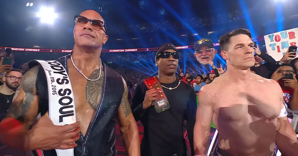 Travis Scott duikt samen met The Rock op bij WWE en slaat ...