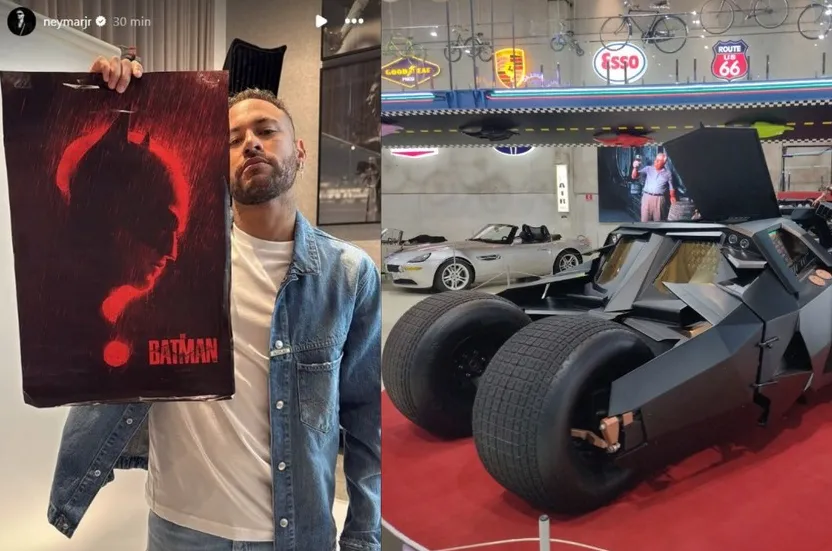 Neymar is al jaren fan van Batman en koopt Batmobile uit The Dark Knight