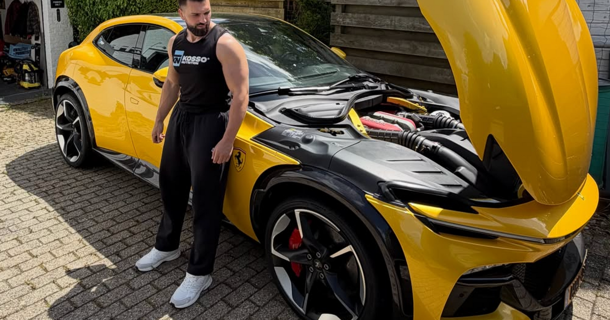 Kosso woedend nadat hij Ferrari van 630.000 euro niet kan verzekeren ...