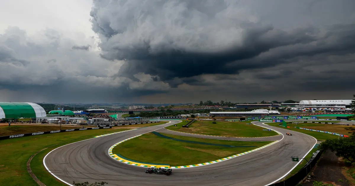 Roof On Grandstands Collapses After Massive Storm Hits Interlagos Circuit