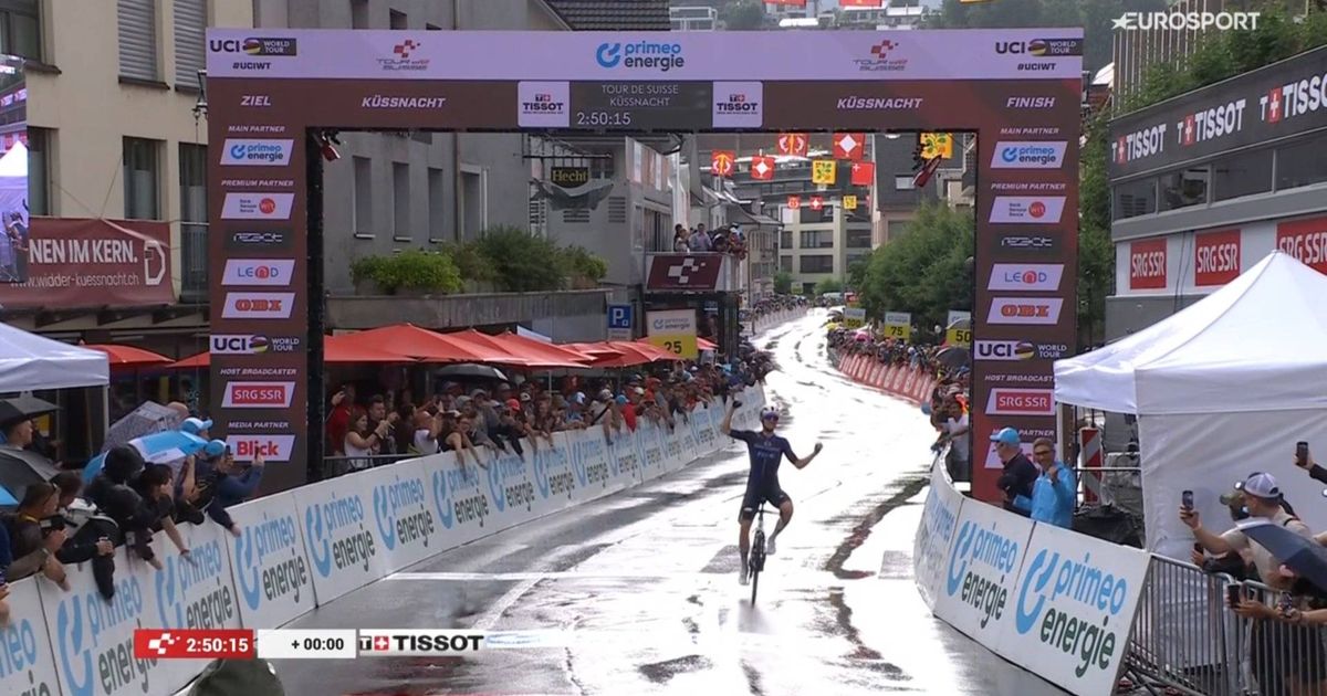 Romain Grégoire gewinnt die chaotische 1. Etappe der Tour de Suisse und ...