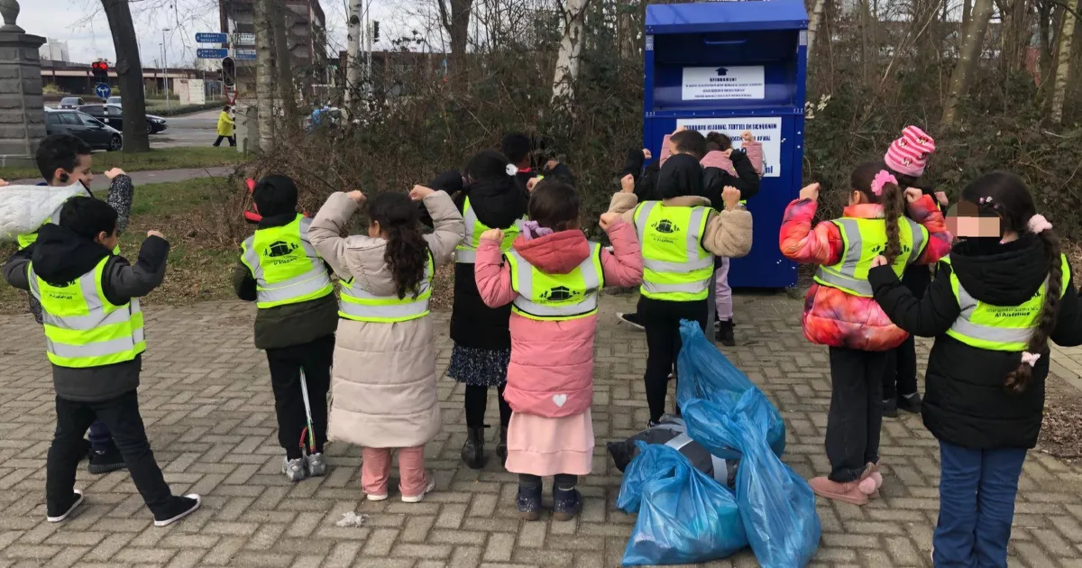 Groep 3 van IBS Alandalous strijdt tegen zwerfafval!