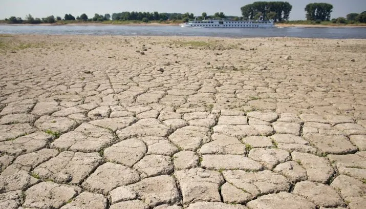 Rijn bij Lobith stond sinds de metingen nog nooit zo laag