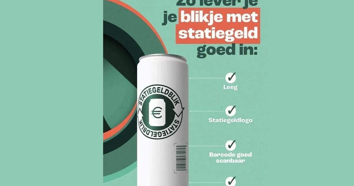 Statiegeld van 15 cent op blikjes is officieel van start gegaan