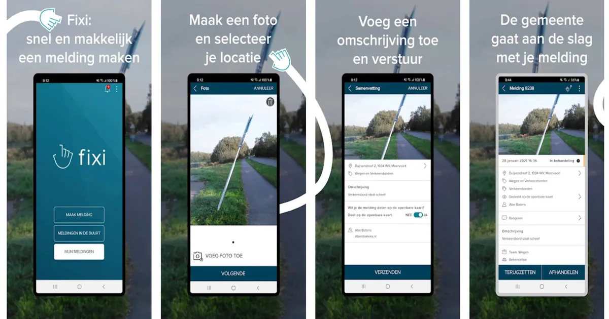 Meldingen in de openbare ruimte vanaf nu met de Fixi-app