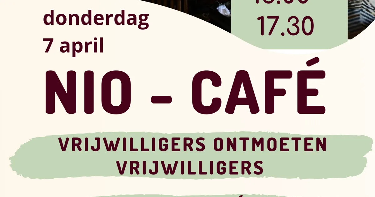 Vrijwilligers ontmoeten vrijwilligers in het NIO Café