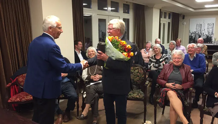 Walter de Wit erelid Oudheidkundige Kring Rheden-Rozendaal