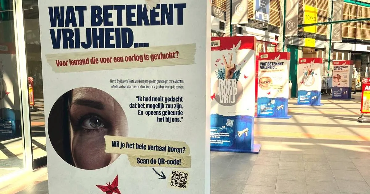 Vijf zuilen in Roercenter vertellen verhalen over vrijheid