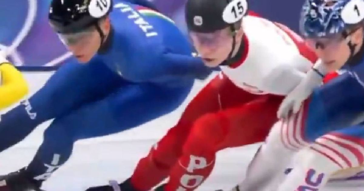 Poolse shorttrackster die schaats in gezicht kreeg deelt foto en geeft ...