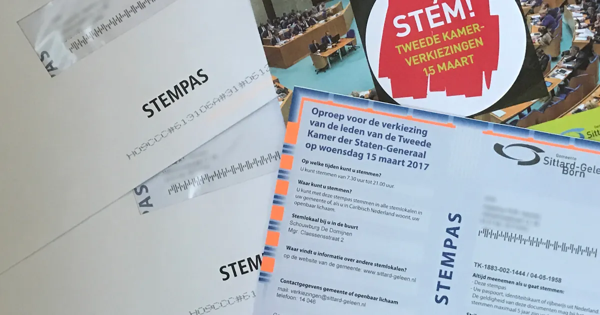 Stem! Verkiezingen Tweede Kamer op 15 maart