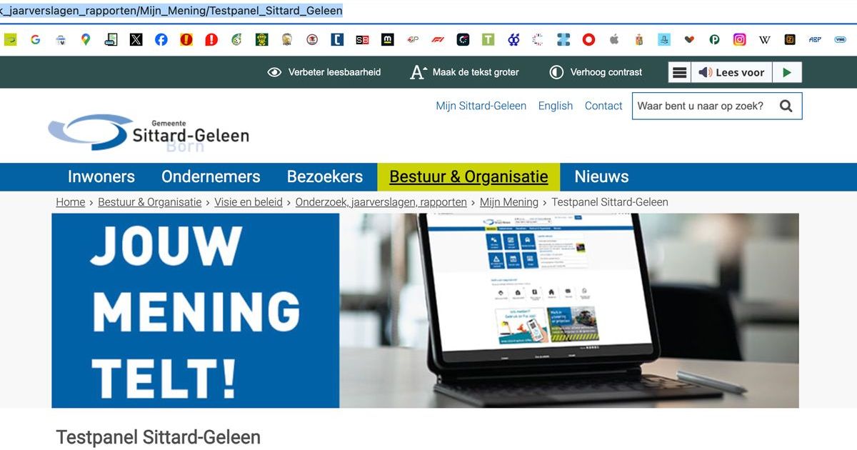 Denk mee over de nieuwe website van de Gemeente Sittard-Geleen