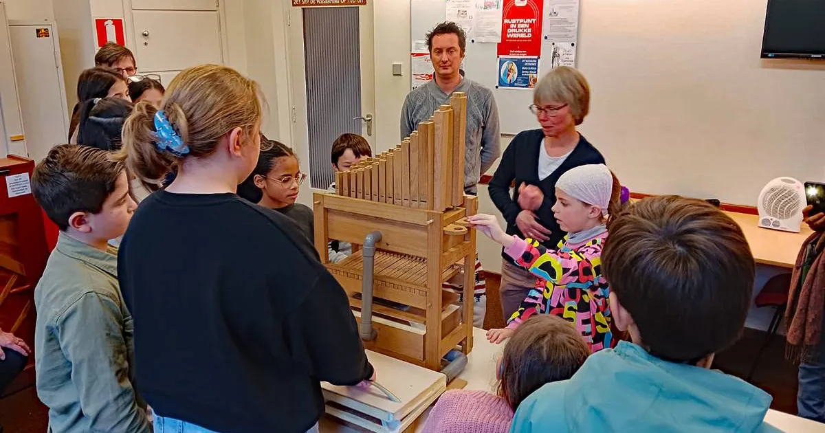 Veel belangstelling voor de workshop "bouw een orgel"