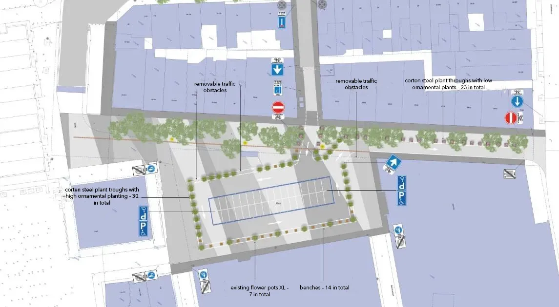 Short-term parking trial Nieuwe Markt Geleen