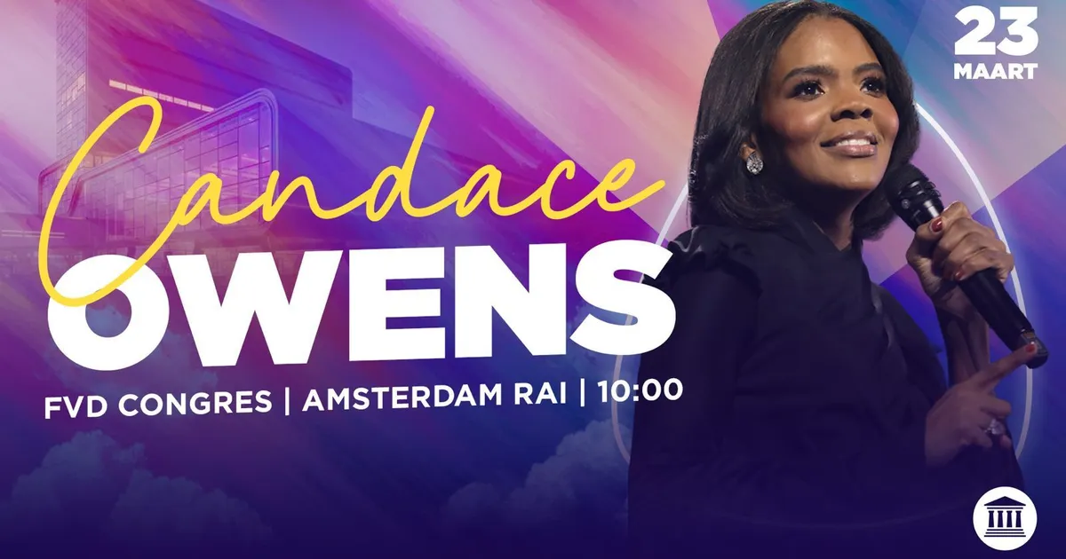 Wat een coup van FVD! Amerikaanse heldin Candace Owens speciale gast ...