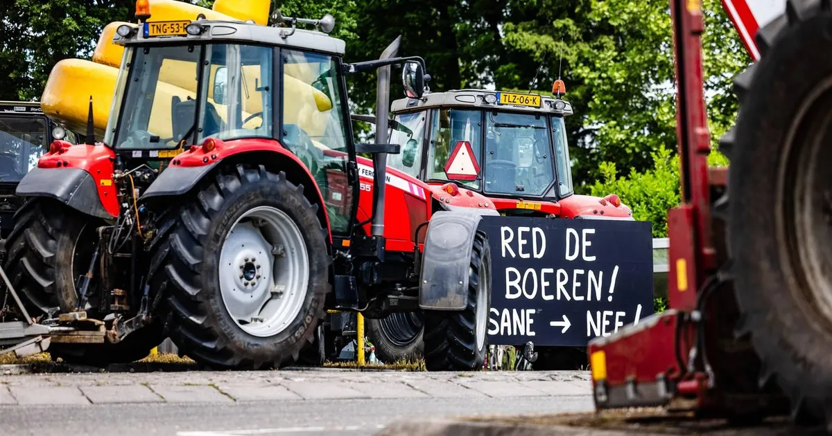 Boerenprotest in Krimpenerwaard tegen stikstofplan Zuid-Holland