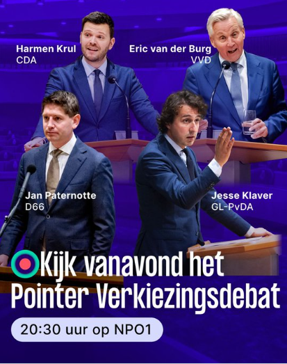 Pointer-debat jongeren NPO saai: Alleen kartel, geen PVV