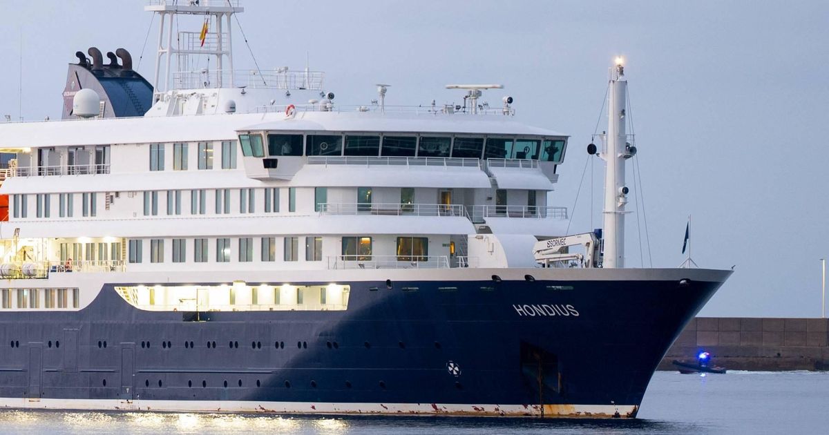 Hondius meert aan op Tenerife vanwege harde wind