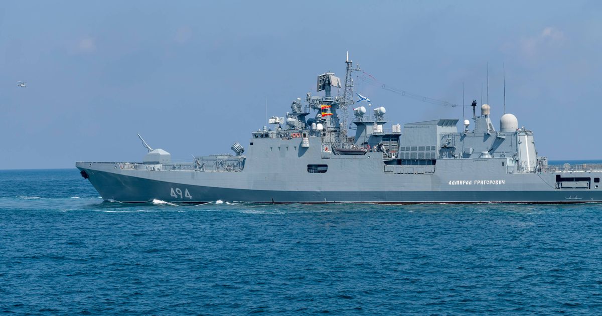 Britse pensionado's op zee verrast door schoten van Russisch oorlogsschip