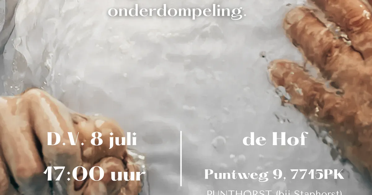 Eredienst met doop door onderdompeling van Jacob Talen