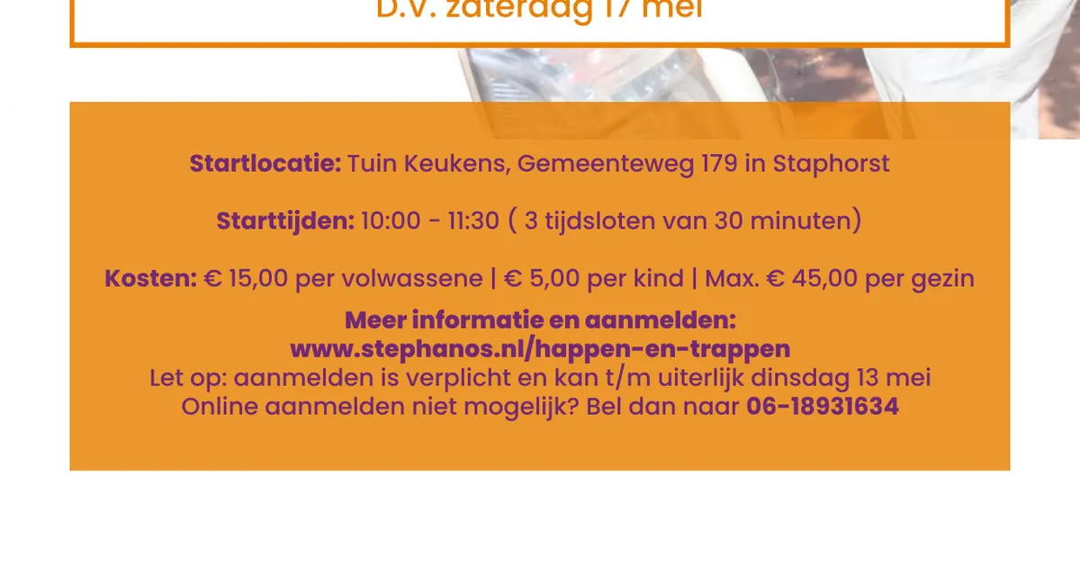 Happen en Trappen door Staphorst voor Stephanos