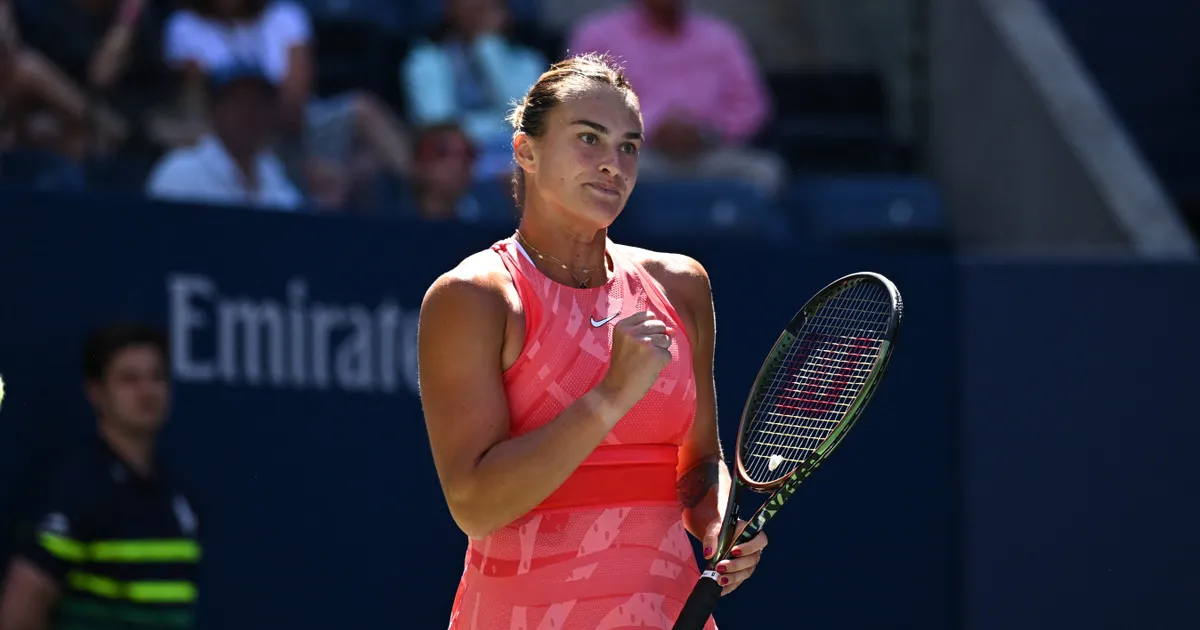 Aryna Sabalenka retrieves smashed racket for fan after US Open defeat
