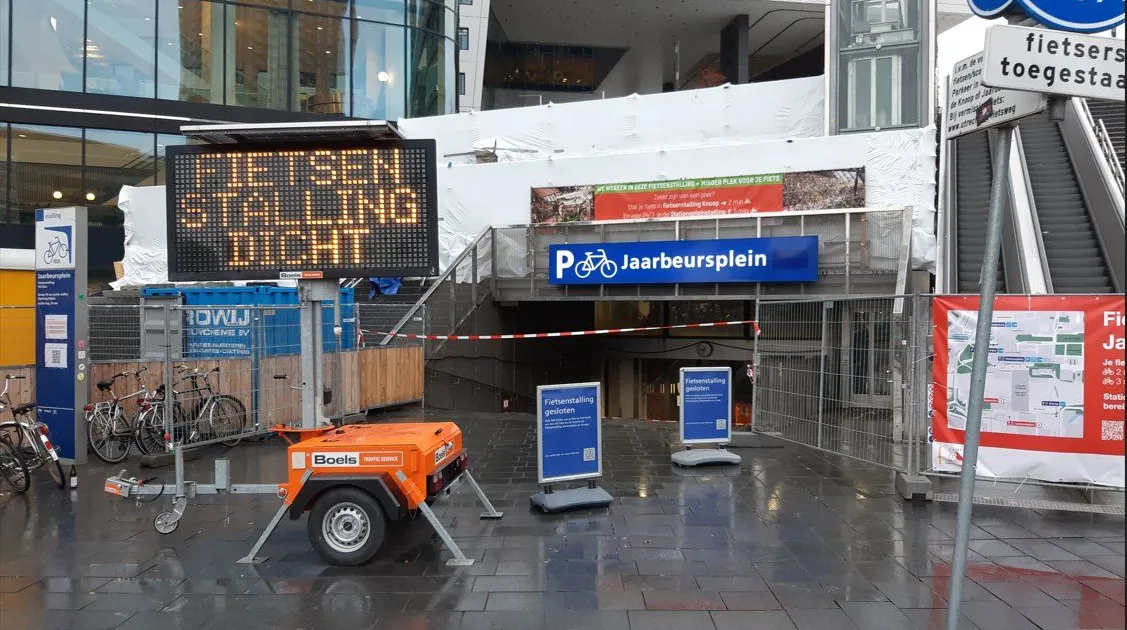Fietsenstalling Jaarbeursplein tijdelijk open voor ophalen fietsen