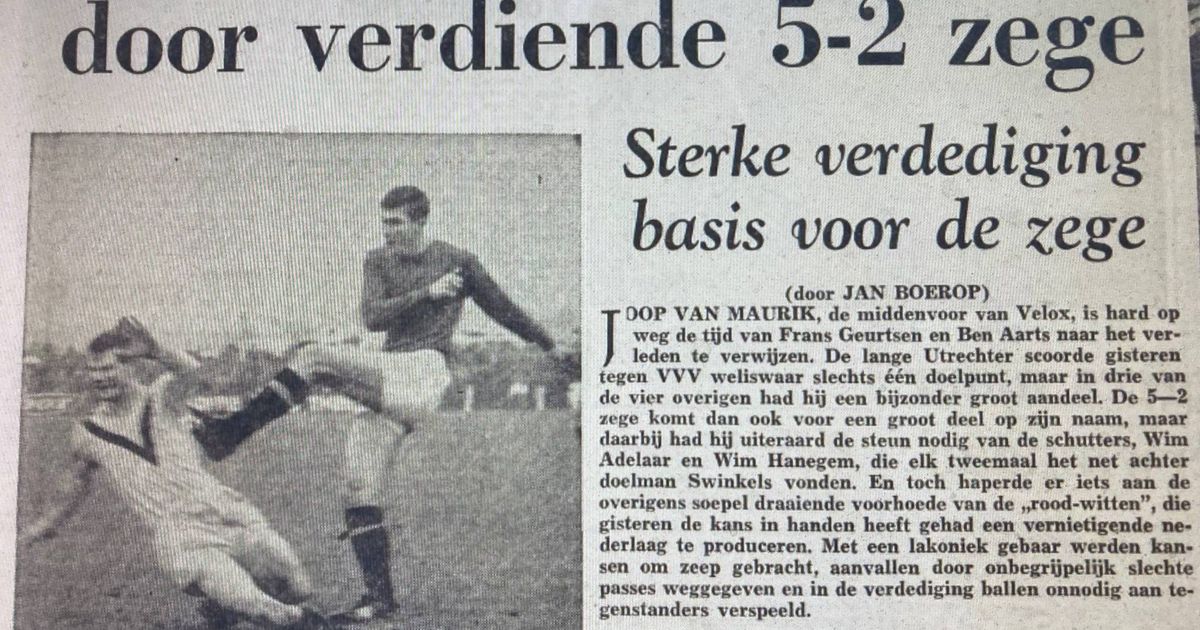 Utrecht 60 jaar terug: Wim van Hanegem scoort tweemaal voor Velox