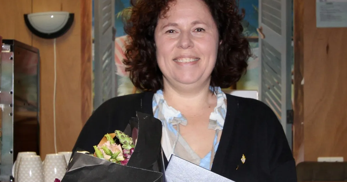 Erespeld voor Marianne Bakker van GV Voorwaarts