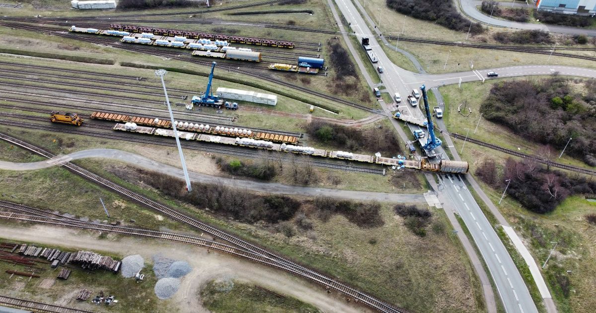 Trein ontspoord op terrein Tata Steel