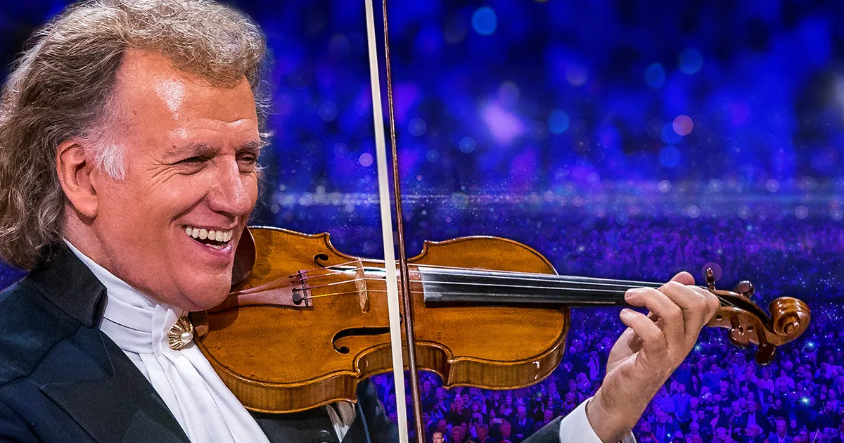 André Rieu en André van Duin op witte doek in Stadsschouwburg Velsen