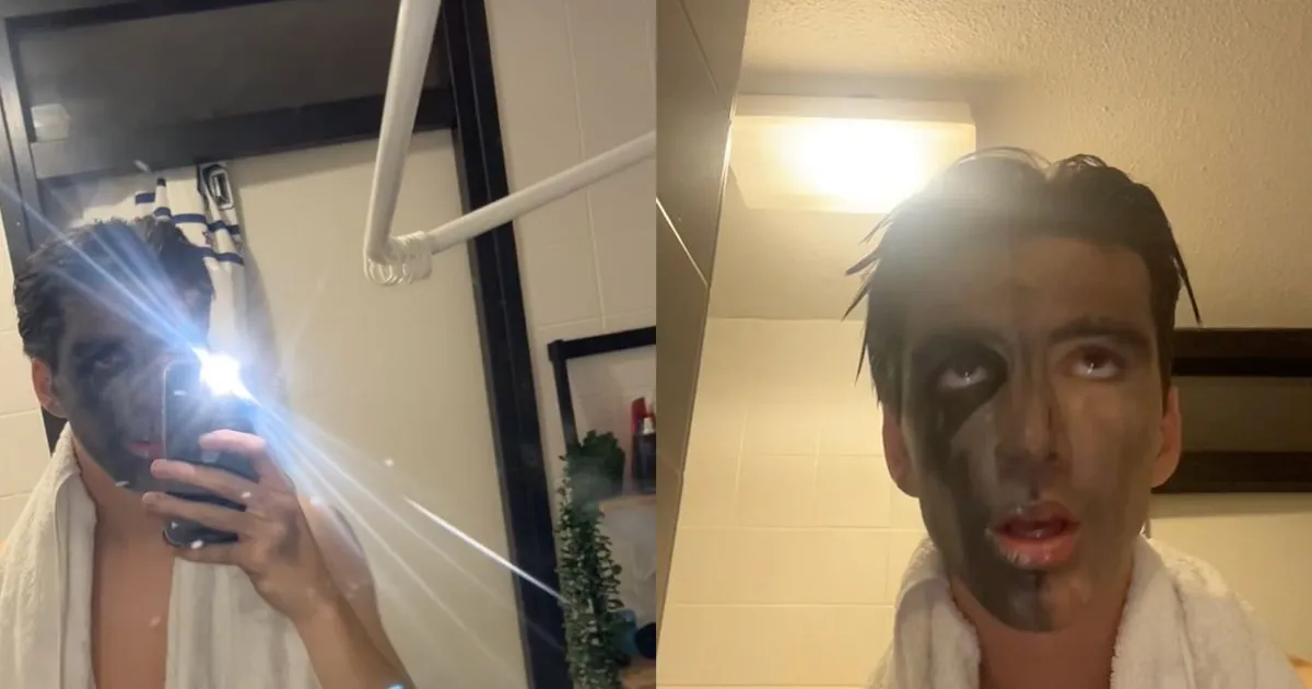 Florian krijgt zijn Halloween schmink er niet meer af