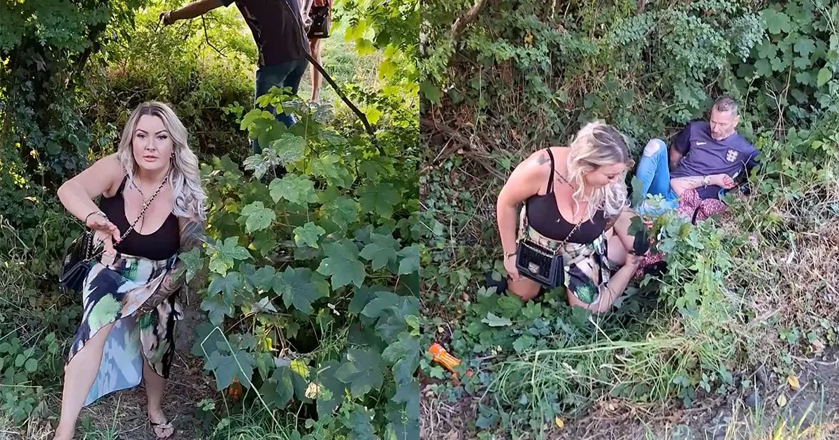 Gezellig met zijn allen in een greppel