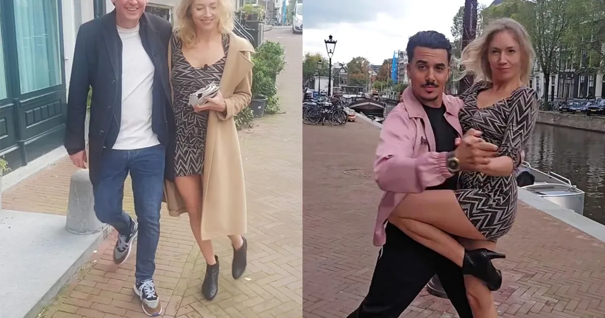 Jamie Kames doet dansje met Timor Steffen