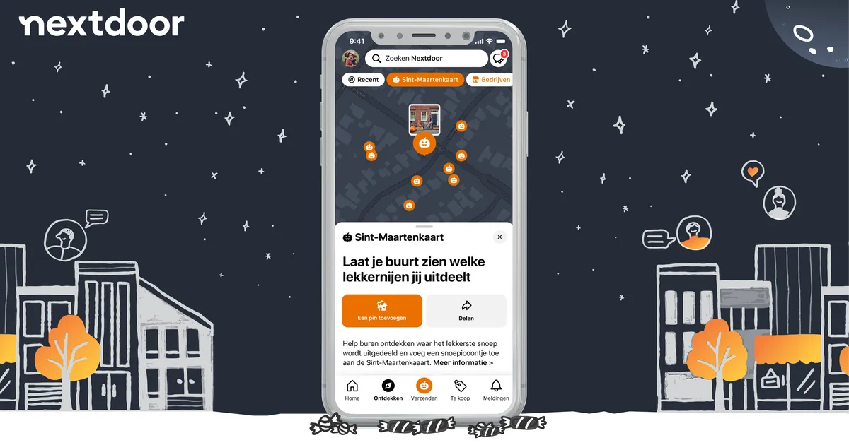 Nextdoor herintroduceert de interactieve Sint-Maartenkaart
