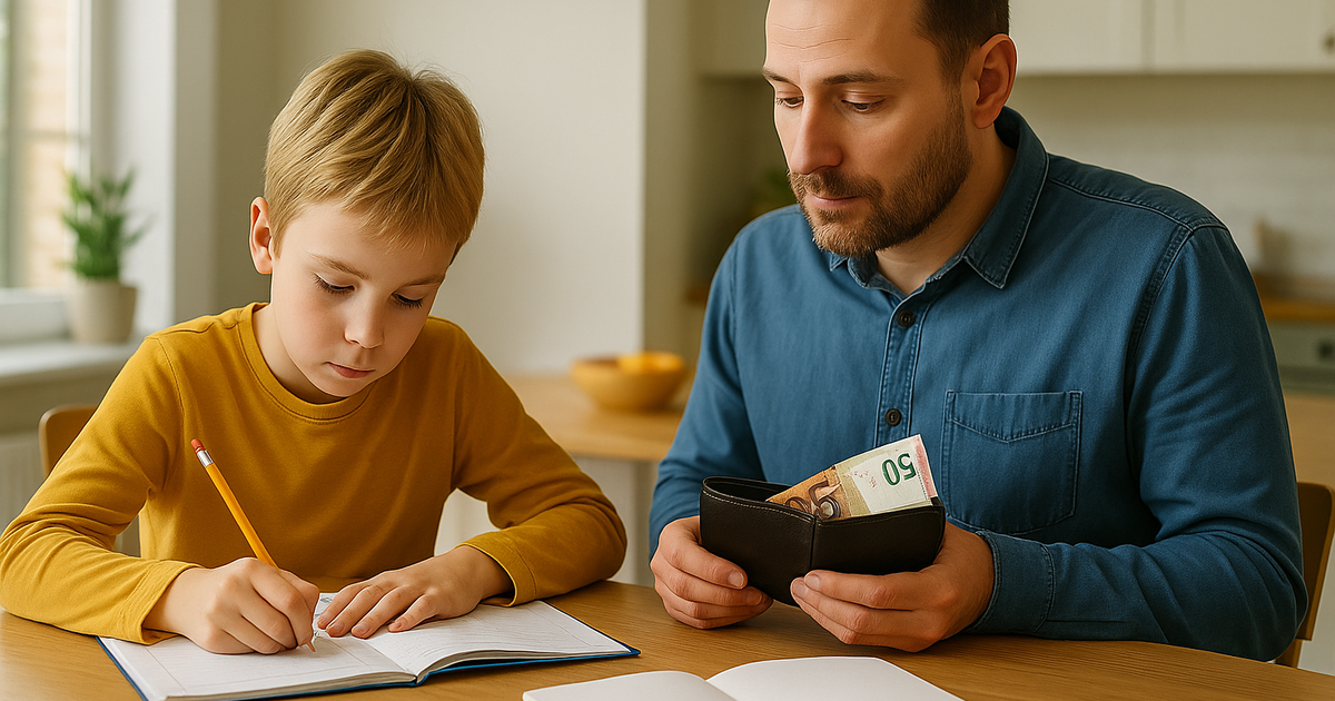 Vier op de tien vaders betalen hun kind voor goede cijfers op school