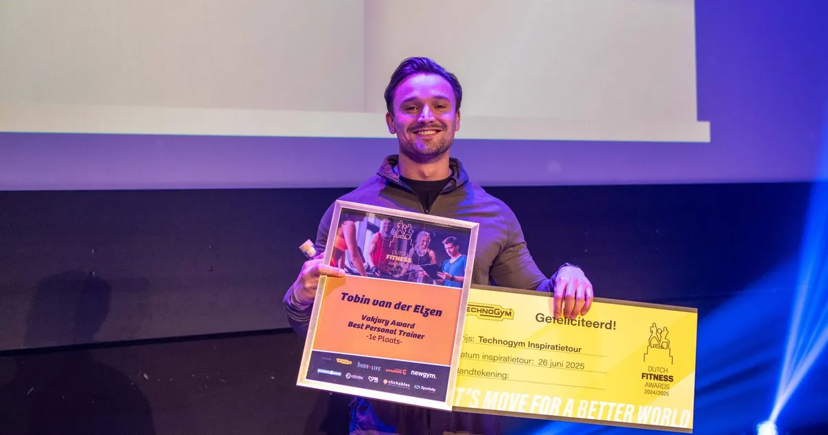 Tobin van der Elzen uitgeroepen tot beste personal trainer van Nederland