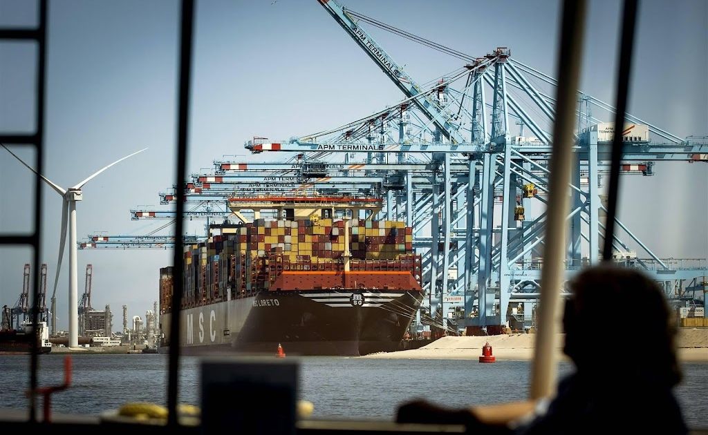Minder goederen via Nederlandse zeehavens, wel meer Amerikaanse