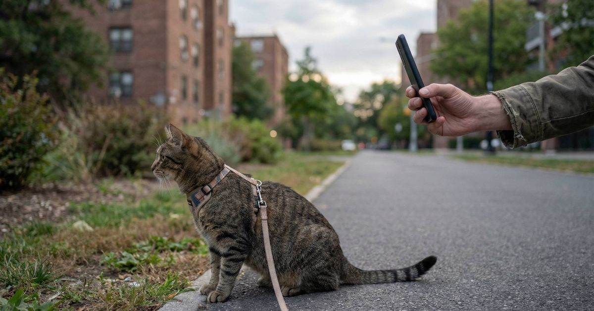 Waarom de meeste katten níet zitten te wachten op een wandeling