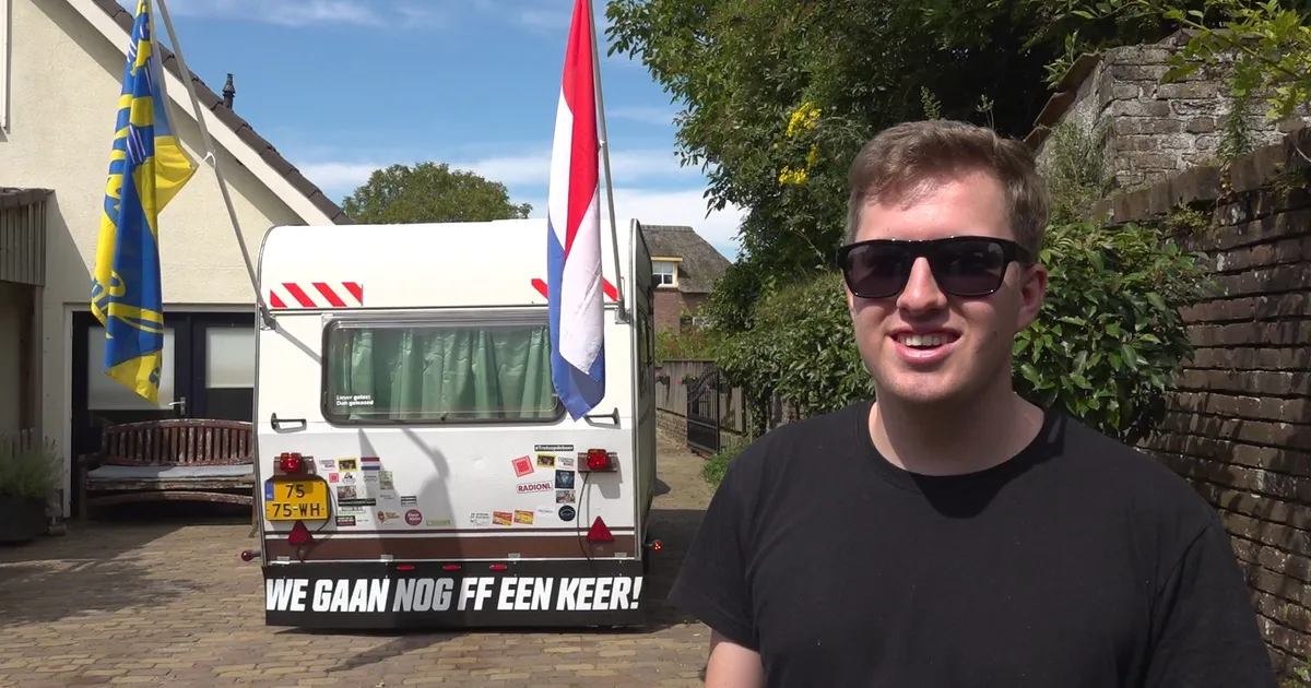 T-kwadraat met caravan naar de Zwarte Cross